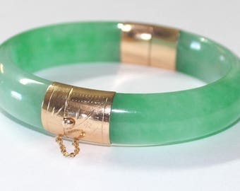 Jade bangle bracelet | Etsy