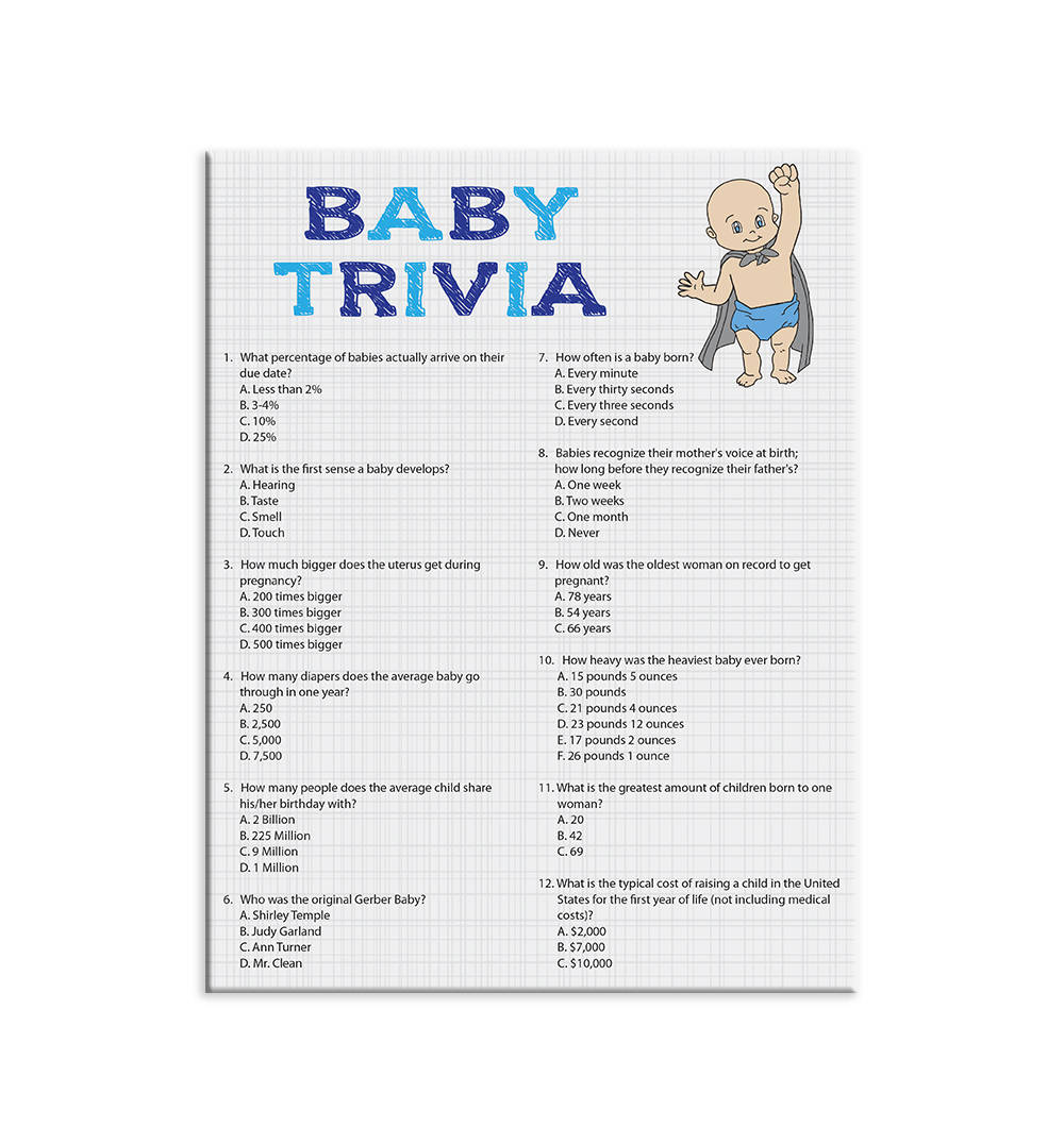 Funny Baby Shower Questions This Baby Shower Trivia Game Involves Funny Baby Shower Questions This Baby Shower Trivia Game Involves