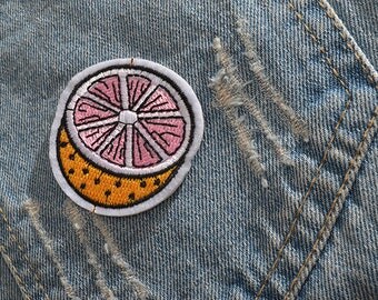 Embroidered lemon | Etsy