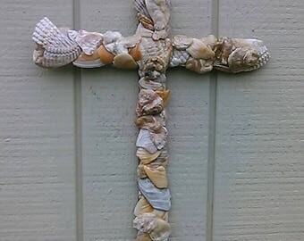 Sea shell cross | Etsy