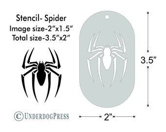 Spiderman stencil | Etsy