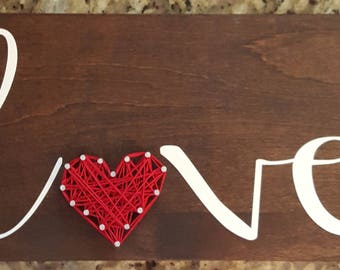Heart string art | Etsy
