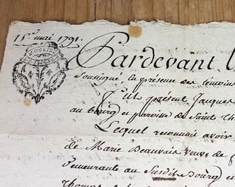 French script paper | Etsy