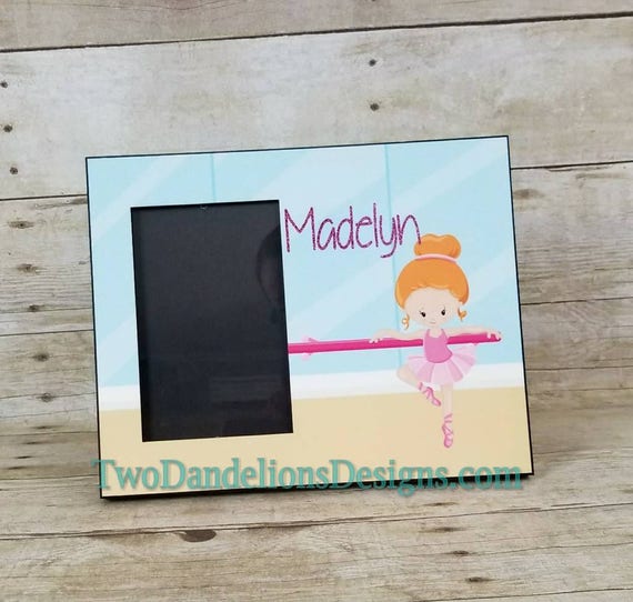 Personalized Ballet dance picture frame. dance picture frame