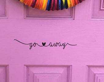 Go away sign | Etsy