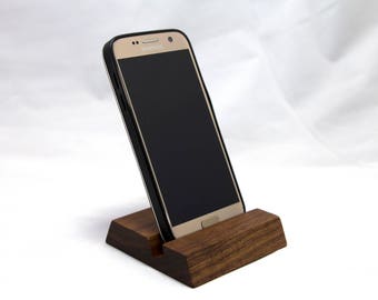 Wood phone stand | Etsy