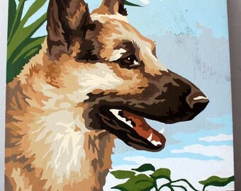 Dog paint by number | Etsy