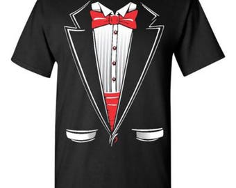 Tuxedo t shirt | Etsy