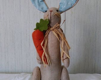 Burlap bunny | Etsy