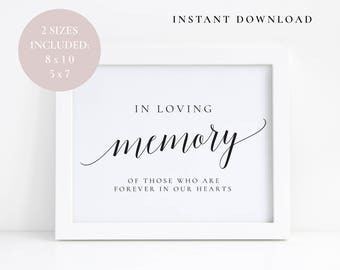Memorial template | Etsy