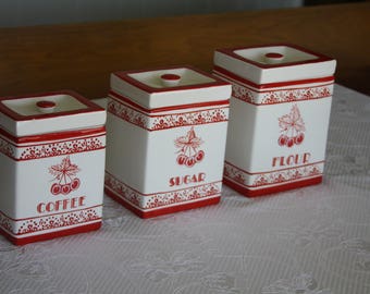 Vintage canister set | Etsy