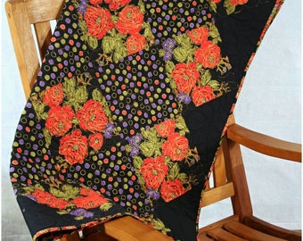 Red and black quilt | Etsy