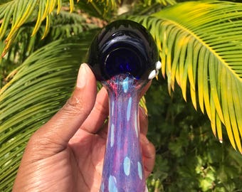 Purple glass pipe | Etsy