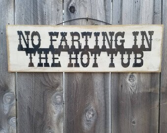 Hot tub signs | Etsy