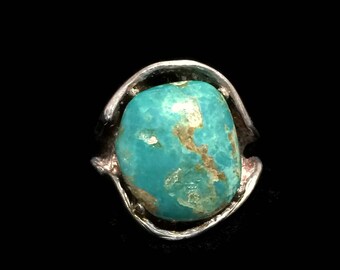 Blue green ring | Etsy