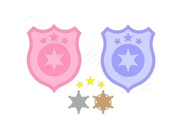 Police badge svg | Etsy