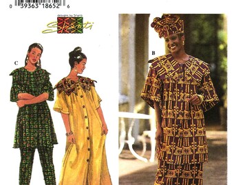 Simplicity 9541 Easy Misses Mens Teen Caftan and Top Tunic