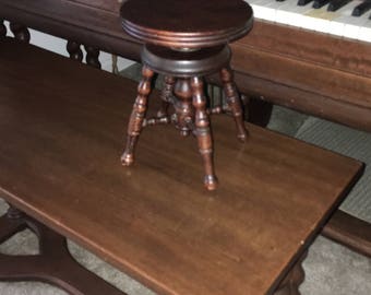 Antique piano stool | Etsy