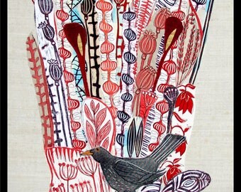 Linocuts lovingly made for your wall by linocutheaven on Etsy