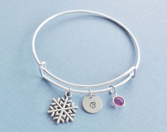 Snowflake bracelet | Etsy
