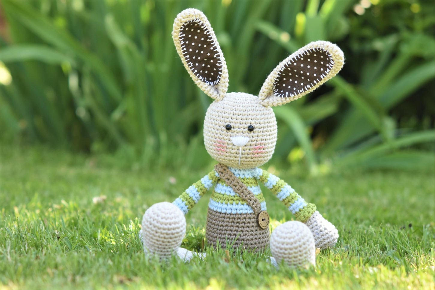 PATTERN Long-ear Rabbit crochet pattern amigurumi
