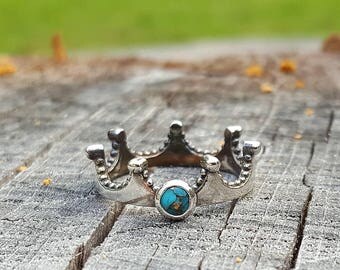 Princess crown ring | Etsy