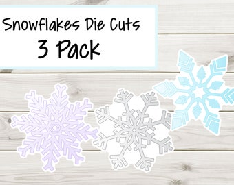 Snowflake die cuts | Etsy