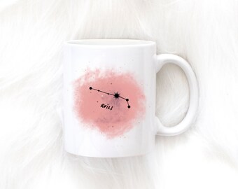 Aries Constellation Mug Aries Zodiac Mug Celestial Coffee