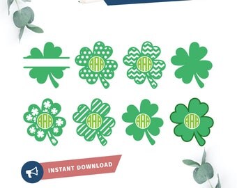 Clover monogram | Etsy