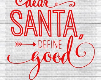 Santa define good | Etsy