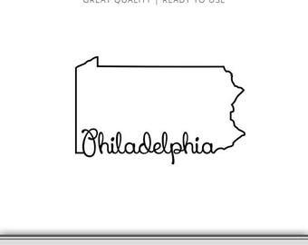 Philadelphia clipart | Etsy