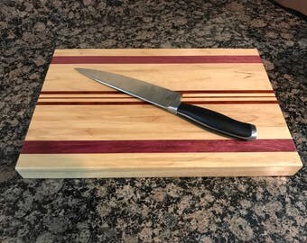 8x8.5 inch handmade in USA. Butcher block trivet bread board