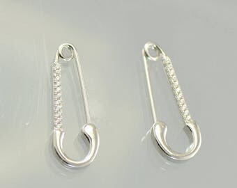 Paperclip earrings | Etsy