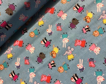 Peppa pig fabric | Etsy