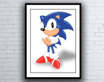 Sonic poster | Etsy