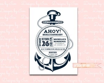 Anchor invitation | Etsy