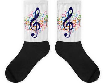 Music socks | Etsy