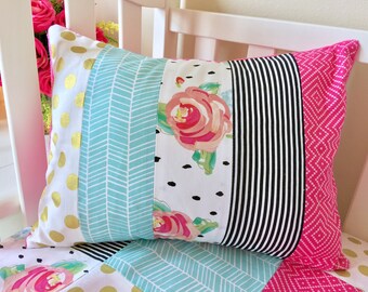 Patchwork pillow | Etsy