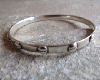 Silver bangle | Etsy