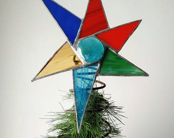 Glass tree topper | Etsy