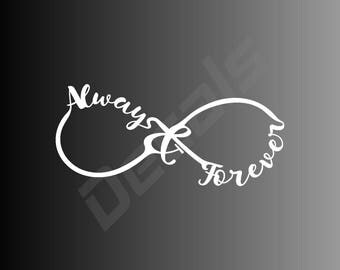Infinity decal | Etsy
