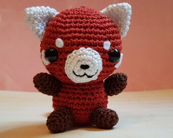 Ceramic Red Panda Miniature Lesser Panda Red Panda Totem in