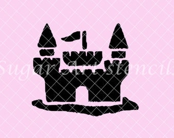 Castle stencil | Etsy