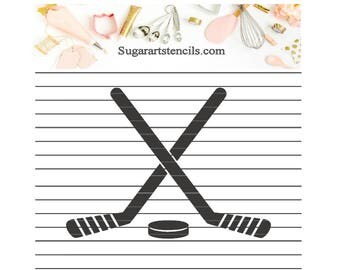 Hockey stencil | Etsy