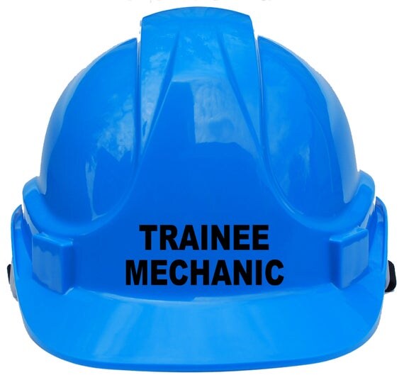 Trainee Mechanic Children Kids Genuine Hard Hat Safety Helmet