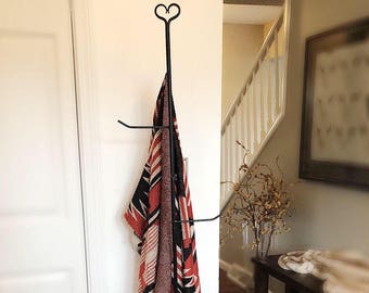 Standing coat rack | Etsy