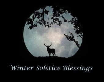 Winter solstice card | Etsy
