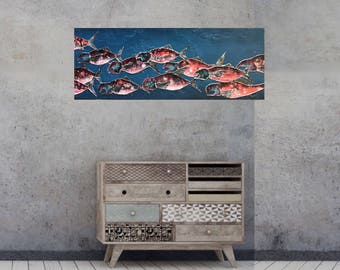 Fish painting | Etsy
