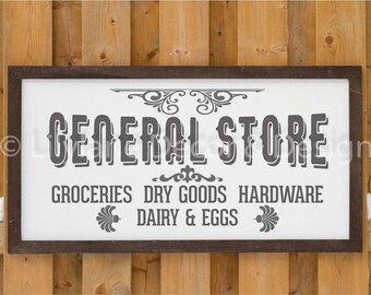 General store signs | Etsy