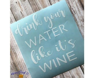 Water bottle decal | Etsy